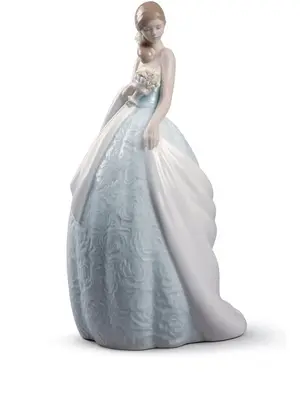 LLADRO Her Special Day Bride Porcelain Figurine - Blue
