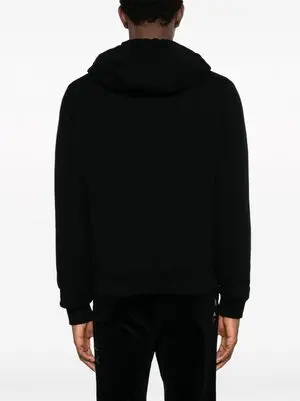 MOORER Brigno-mrw Zip-up Hooded Jacket - Black