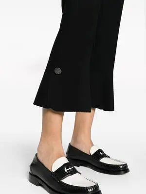MSGM Pressed-crease High-waisted Trousers