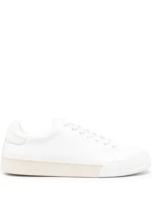 Marni Logo-debossed Leather Sneakers - White