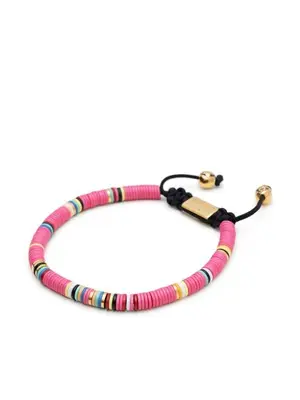 NIALAYA JEWELRY Logo-plaque Beaded Bracelet