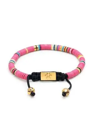NIALAYA JEWELRY Logo-plaque Beaded Bracelet