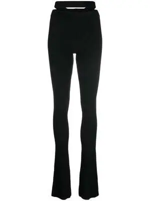 Andreadamo Black Flared Trousers