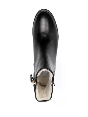 Tommy Hilfiger Logo-plaque Leather Ankle Boots