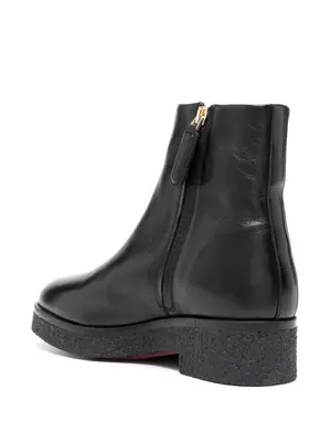 Tommy Hilfiger Logo-plaque Leather Ankle Boots