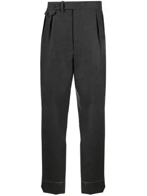 Ralph Lauren Purple Label Straight-leg Tailored Trousers - Grey