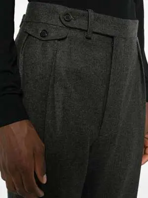 Ralph Lauren Purple Label Straight-leg Tailored Trousers - Grey