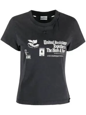 COURREGES Resistance Destroyed T-shirt
