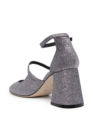 MSGM Logo-charm 90mm Glitter Pumps