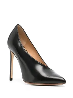 FRANCESCO RUSSO 105mm Asymmetric Leather Pumps