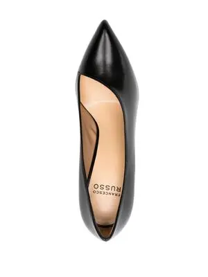 FRANCESCO RUSSO 105mm Asymmetric Leather Pumps