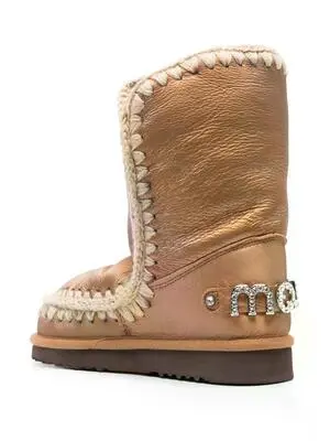 Mou Eskimo 24 Rhinestone-embellished Boots - Brown