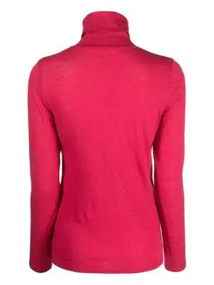 Majestic Filatures Long-sleeved Roll-neck Top - Pink