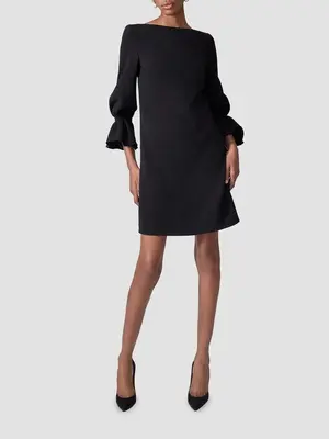 Carolina Herrera Silk Puff-sleeve Shift Minidress