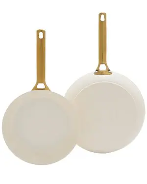 GREENPAN Greenpan Reserve Healthy Ceramic Nonstock 2Pc Frying Pan Set - White
