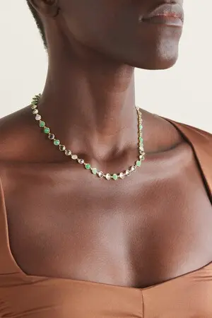 Irene Neuwirth 18-karat Gold Multi-stone Necklace