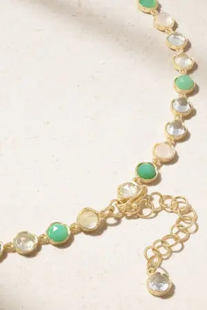 Irene Neuwirth 18-karat Gold Multi-stone Necklace