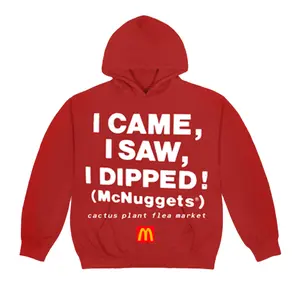 CACTUS PLANT FLEA MARKET X Mcdonald's Team Mcnuggets Hoodie 'ketchup - Red