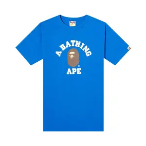 A BATHING APE College Tee - Blue