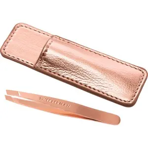 TWEEZERMAN Mini Slant Tweezer & Case Set - Rose Gold