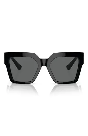 Versace 55mm Butterfly Sunglasses - Black