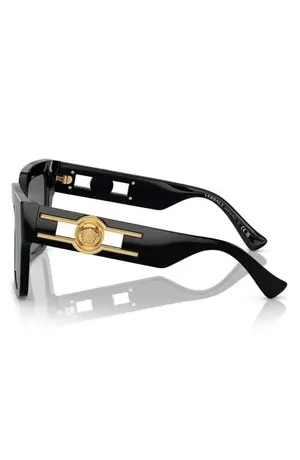 Versace 55mm Butterfly Sunglasses - Black