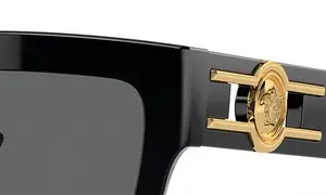 Versace 55mm Butterfly Sunglasses - Black