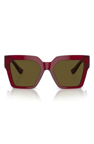 Versace Versace 55mm Butterfly Sunglasses Bordeaux