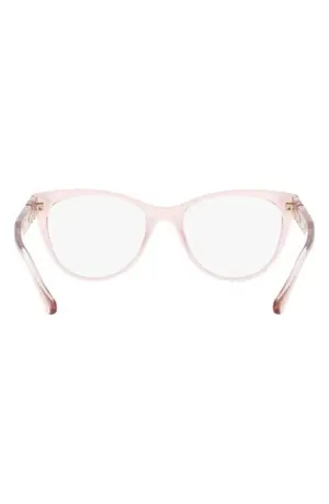 Versace 53mm Cat Eye Optical Glasses - Trans Pink