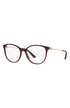 Dolce & Gabbana 52mm Butterfly Eyeglasses - Bordeaux/demo Lens