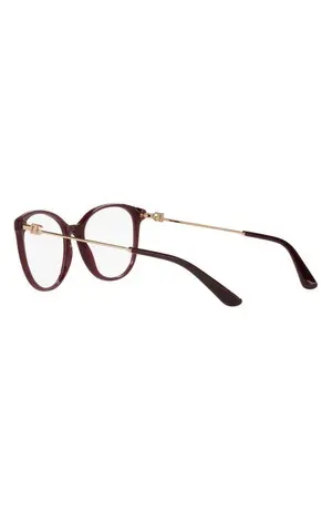 Dolce & Gabbana 52mm Butterfly Eyeglasses - Bordeaux/demo Lens