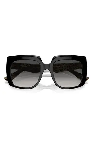 Dolce & Gabbana Dolce&Gabbana 54mm Square Sunglasses Black Grey