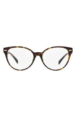Versace 53mm Cat Eye Optical Glasses Havana