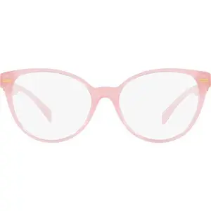 Versace 53mm Cat Eye Optical Glasses - Opal Pink