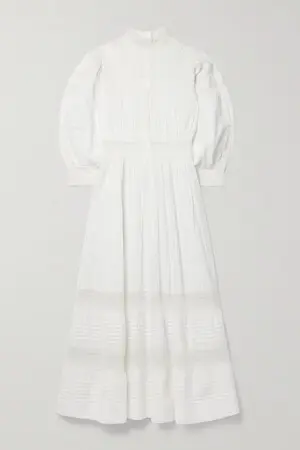 chinese dress ladies Eyelet Lace Midi Dress – Magnolia Artisans main image 1
