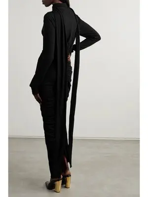 Givenchy Cutout Ruched Stretch-crepe Gown