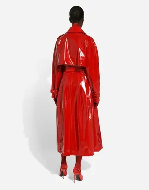 Dolce & Gabbana Patent Leather Trench Coat