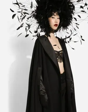 Dolce & Gabbana Single-breasted Wool And Cashmere Cape