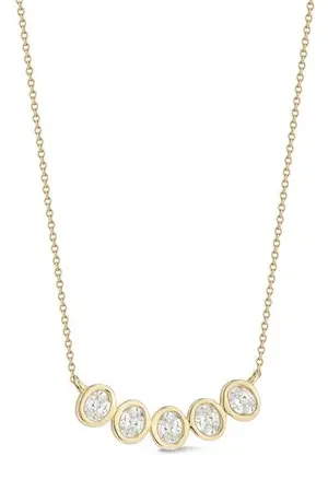DANA REBECCA DESIGNS Mikaela Estelle Diamond Pendant Necklace - Yellow Gold