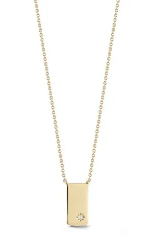 DANA REBECCA DESIGNS Dana Rebecca Designs Cynthia Rose Diamond Starburst Tag Pendant Necklace