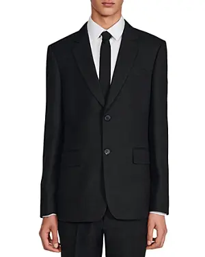 Sandro H23legacy Slim Fit Suit Jacket Dark Grey