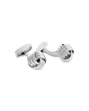 Tateossian Knot Cufflinks - Silver