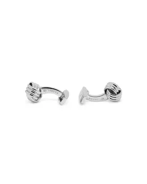 Tateossian Knot Cufflinks - Silver