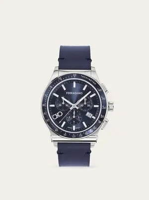 FERRAGAMO Man  1927 Chrono Watch Steel/blue