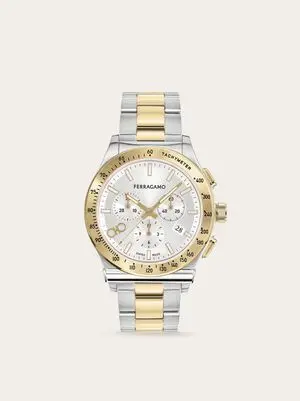 FERRAGAMO Man  1927 Chrono Watch Steel/ip Yellow Gold
