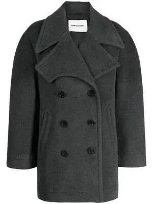 LOW CLASSIC Notched-lapels Double-breasted Coat