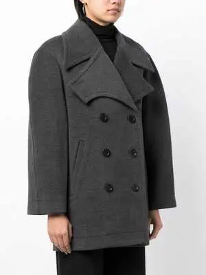 LOW CLASSIC Notched-lapels Double-breasted Coat