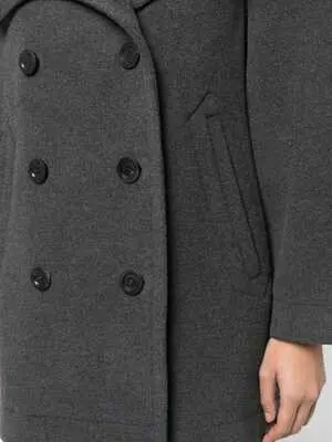 LOW CLASSIC Notched-lapels Double-breasted Coat