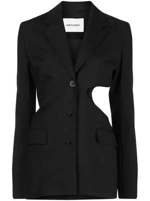 LOW CLASSIC Notched-lapel Cut-out Blazer