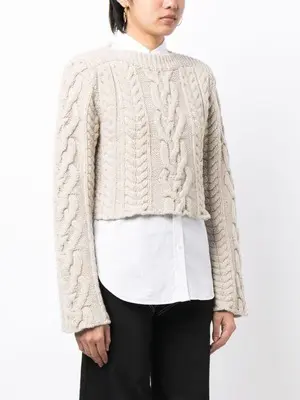 LOW CLASSIC Chunky-knit Wool-blend Jumper